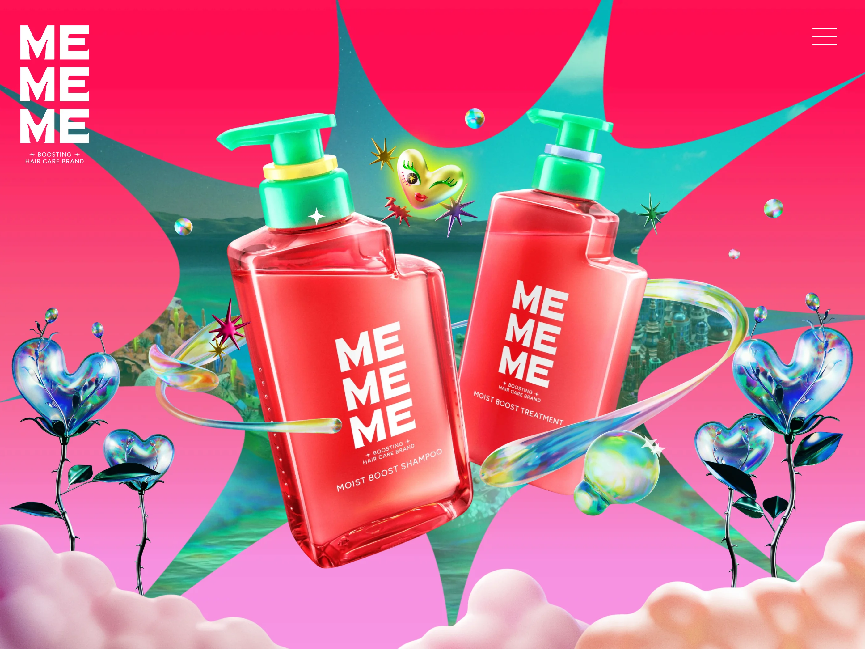 MEMEME [ミーミーミー] | 髪も気分も弾むブーストケア体験を « ハイクオリティなWebサイトを探すなら Webデザインギャラリー ...